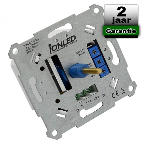 Inbouw LED Dimmer 230V 300W 4/6mm As Fijnafstelling